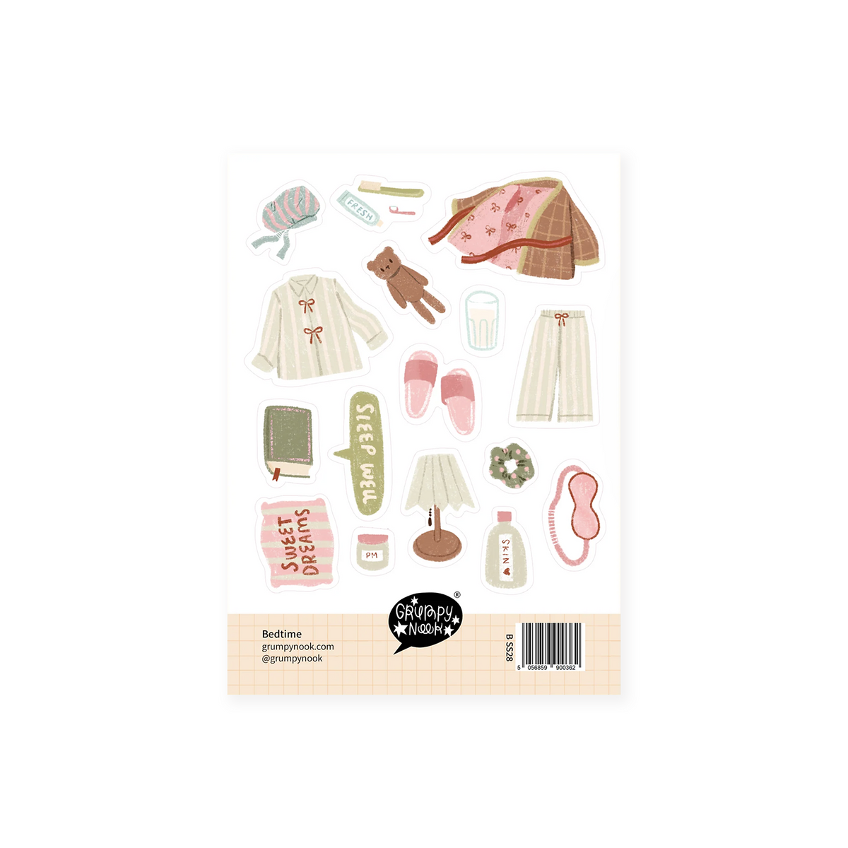 Grumpy Nook Stickers | Bedtime – Simple Paper