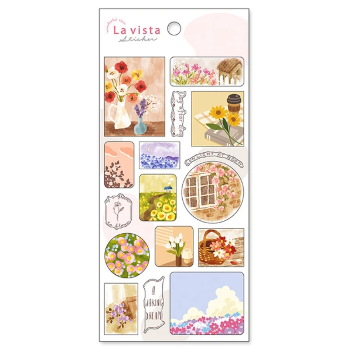 Mind Wave Stickers | La Vista | Flower – Simple Paper