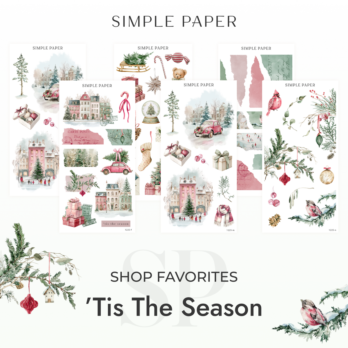 ’Tis The Season – Shop Favorites | Winter Journaling Sticker Bundle ...