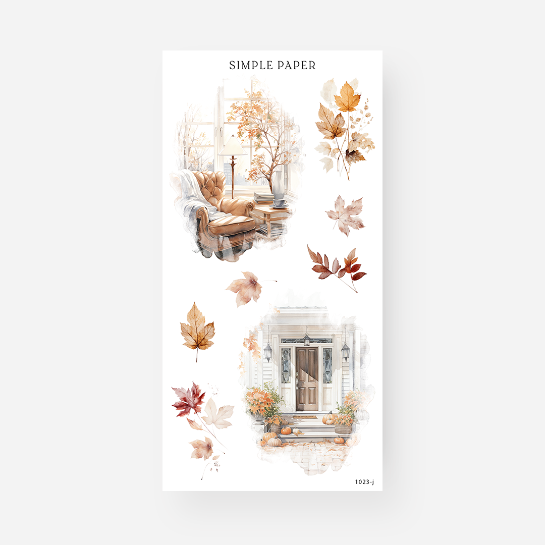 October - Sheet J – Simple Paper
