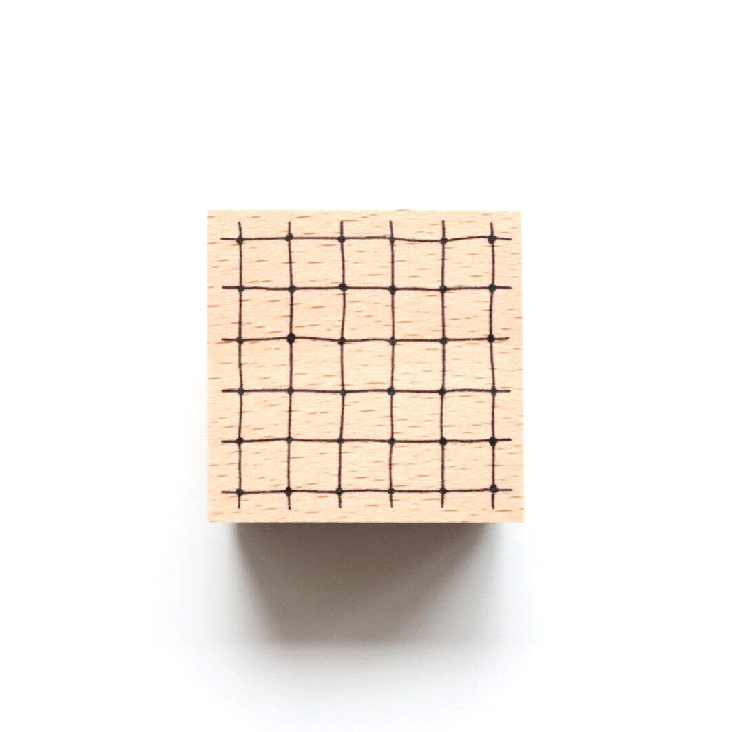 forme. | Wooden Rubber Stamp | Check Pattern – Simple Paper