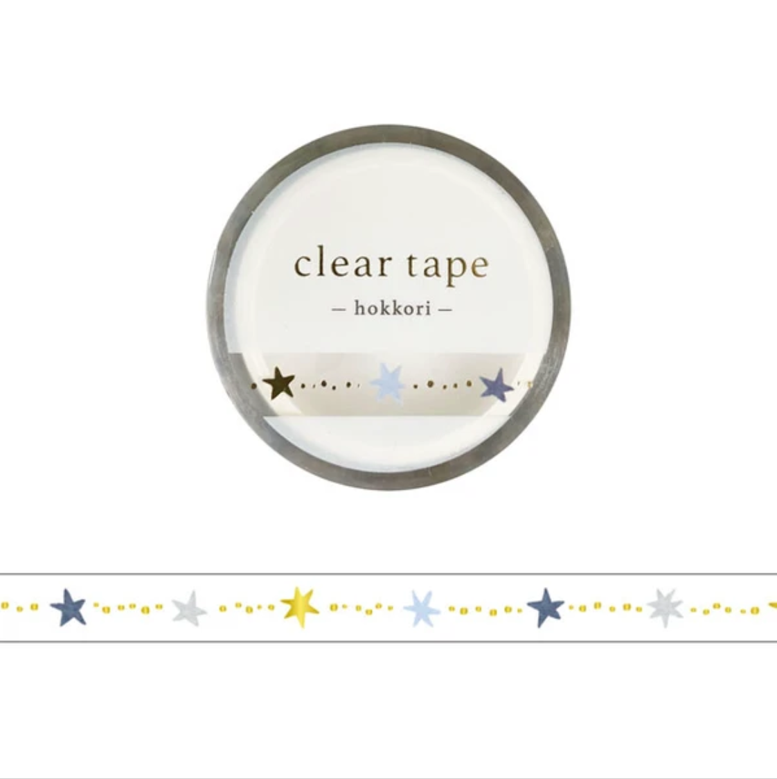 Mind Wave Clear Tape | 7mm | Hokkori Stars – Simple Paper