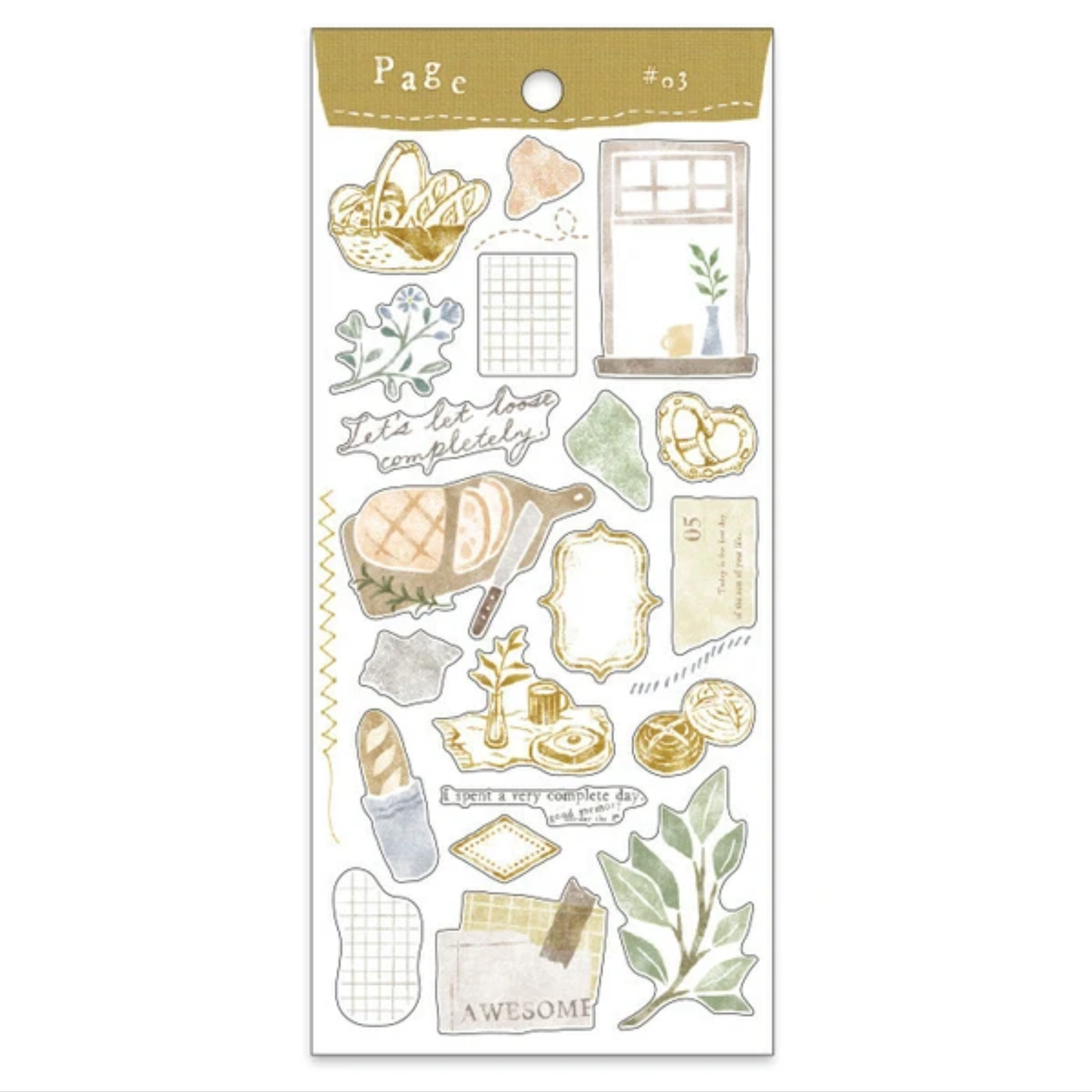 Mind Wave Stickers | Page | #03 Bread – Simple Paper