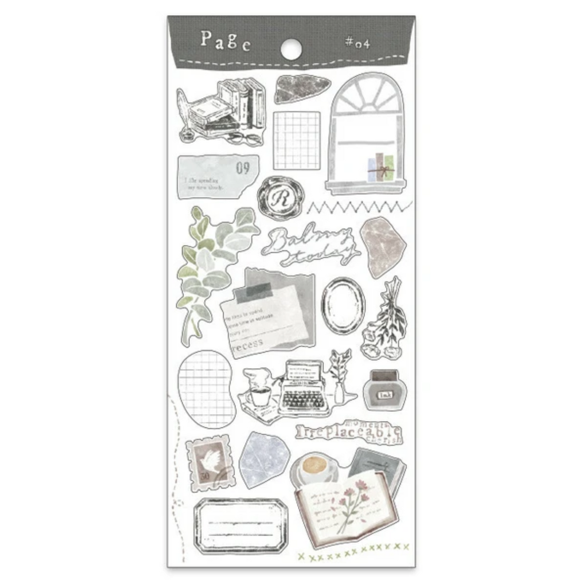 Mind Wave Stickers | Page | #04 Stationery – Simple Paper