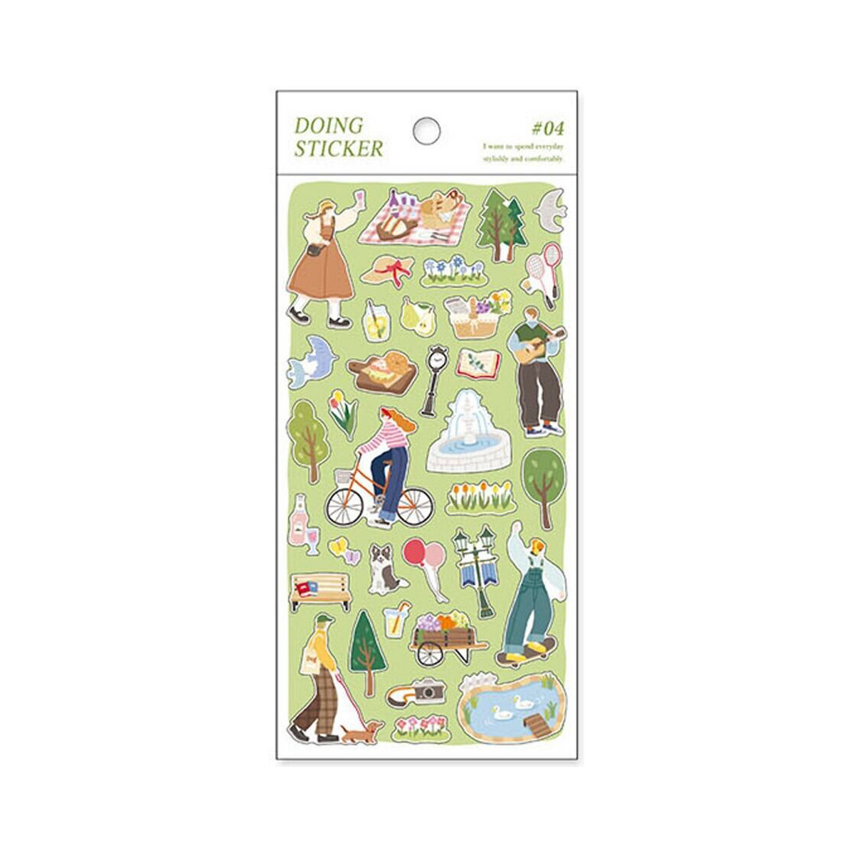 Mind Wave Stickers | Doing Sticker | #04 Stroll – Simple Paper